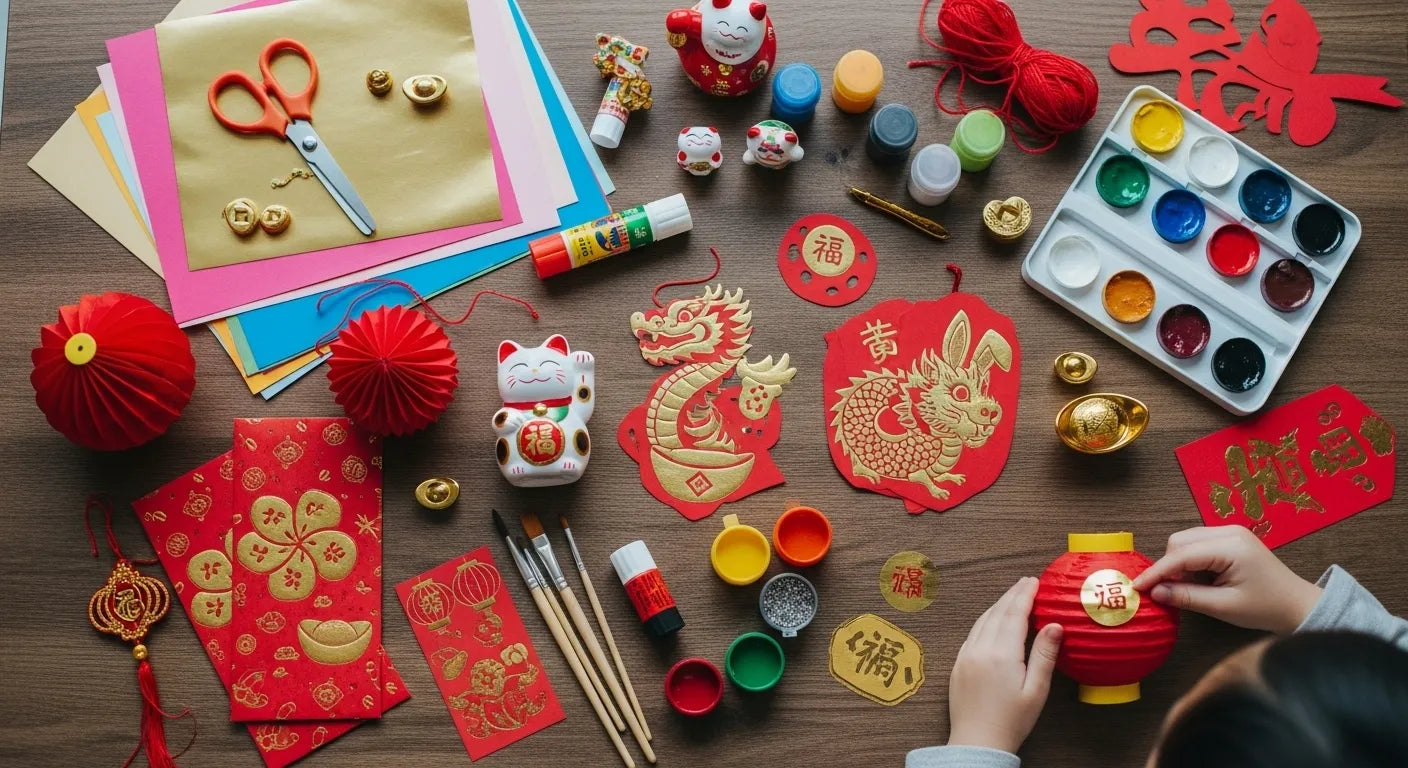 Welcoming Prosperity: Chinese New Year Crafts for Kids | I'm the Chef Too