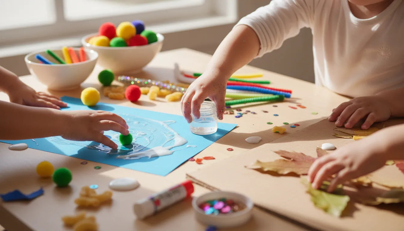 10 Fun Toddler Glue Activities for Creative Learning | I'm the Chef Too