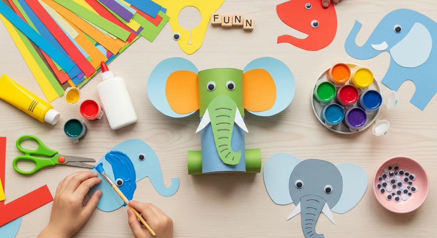 Adorable Elephant Crafts for Kids: Big Fun & Big Learning | I'm the ...