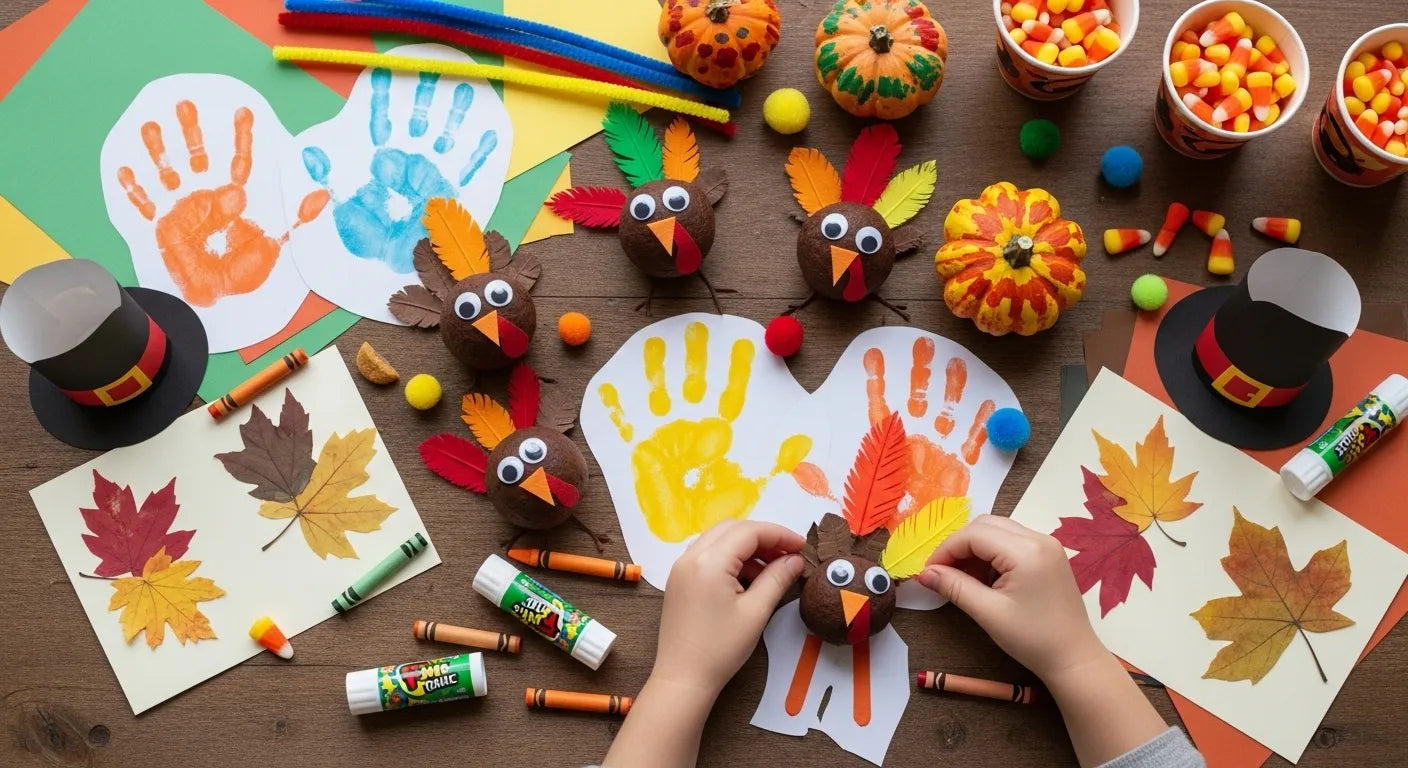 Adorable Thanksgiving Crafts for Kids & Family Fun | I'm the Chef Too