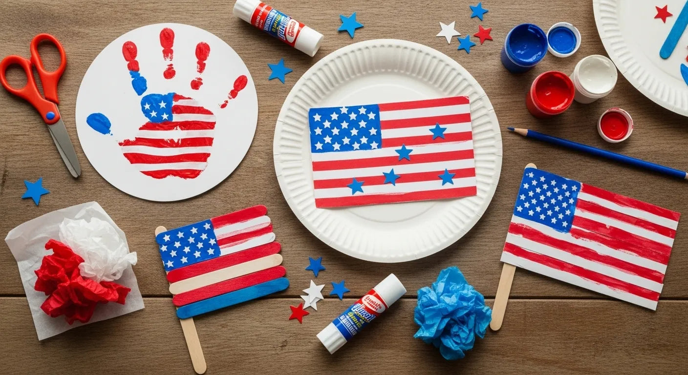 American Flag Crafts for Kids: Creative Patriotism & Learning | I'm the ...
