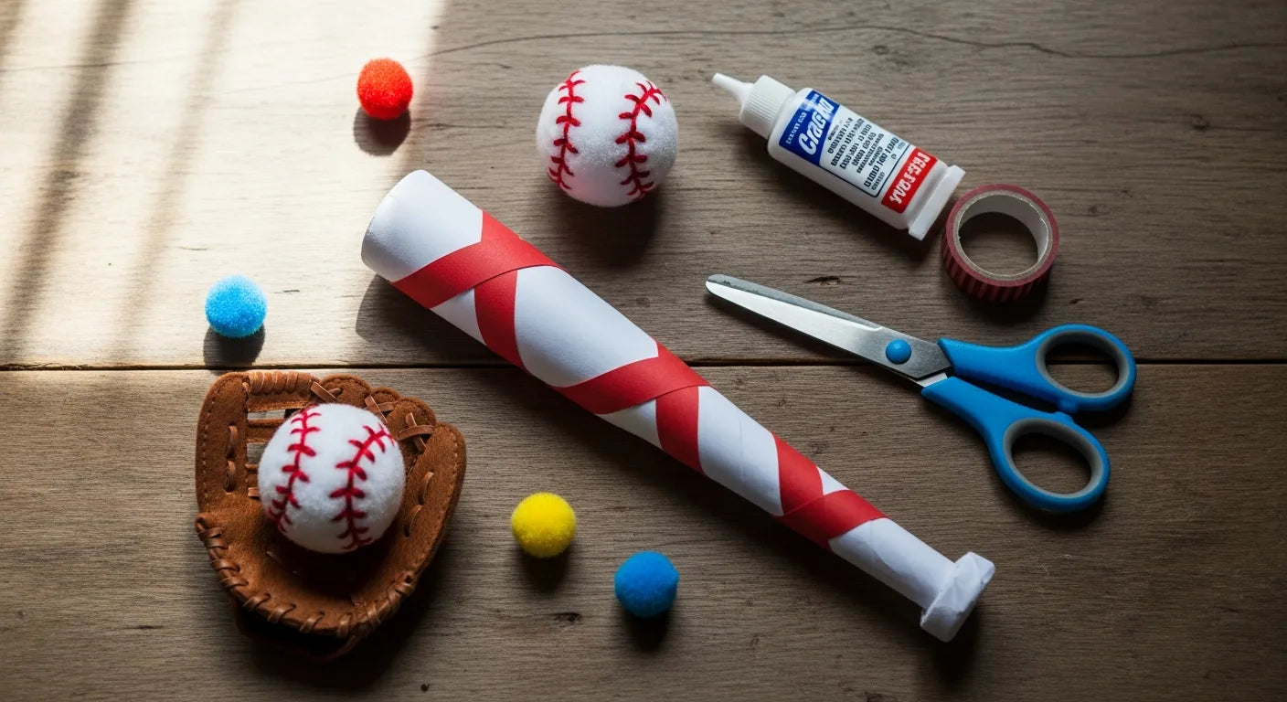 Batter Up! Easy Baseball Craft for Kids | I'm the Chef Too