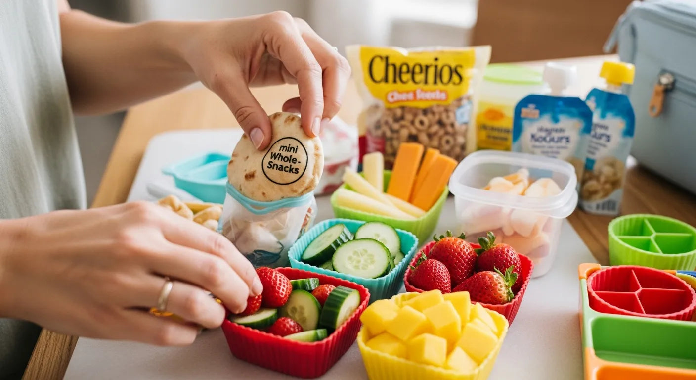 Best Way to Pack Toddler Snacks for Airplane Travel | I'm the Chef Too