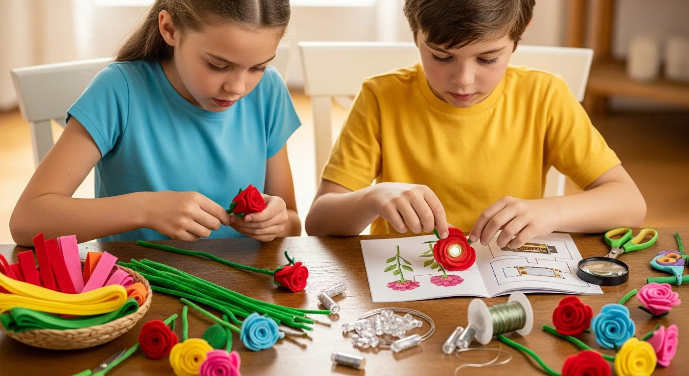 Blooming Creativity: Engaging Rose Craft for Kids with a STEM Twist | I ...
