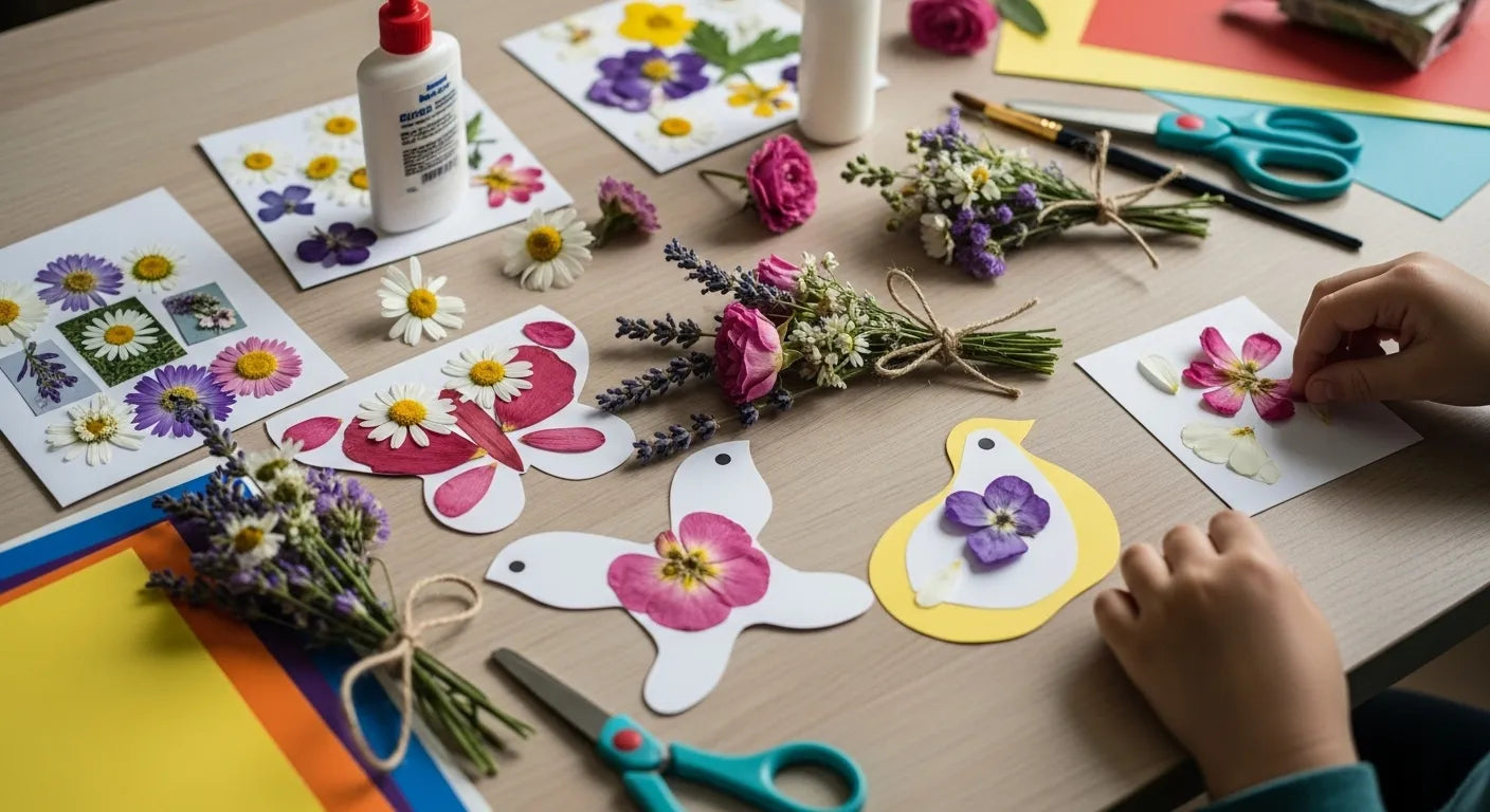 Blooming Creativity: Fun Real Flower Crafts for Kids | I'm the Chef Too