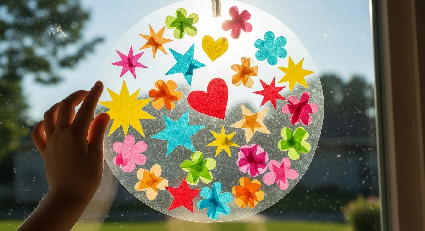 Brighten Windows: Easy Sun Catcher Crafts for Kids | I'm the Chef Too