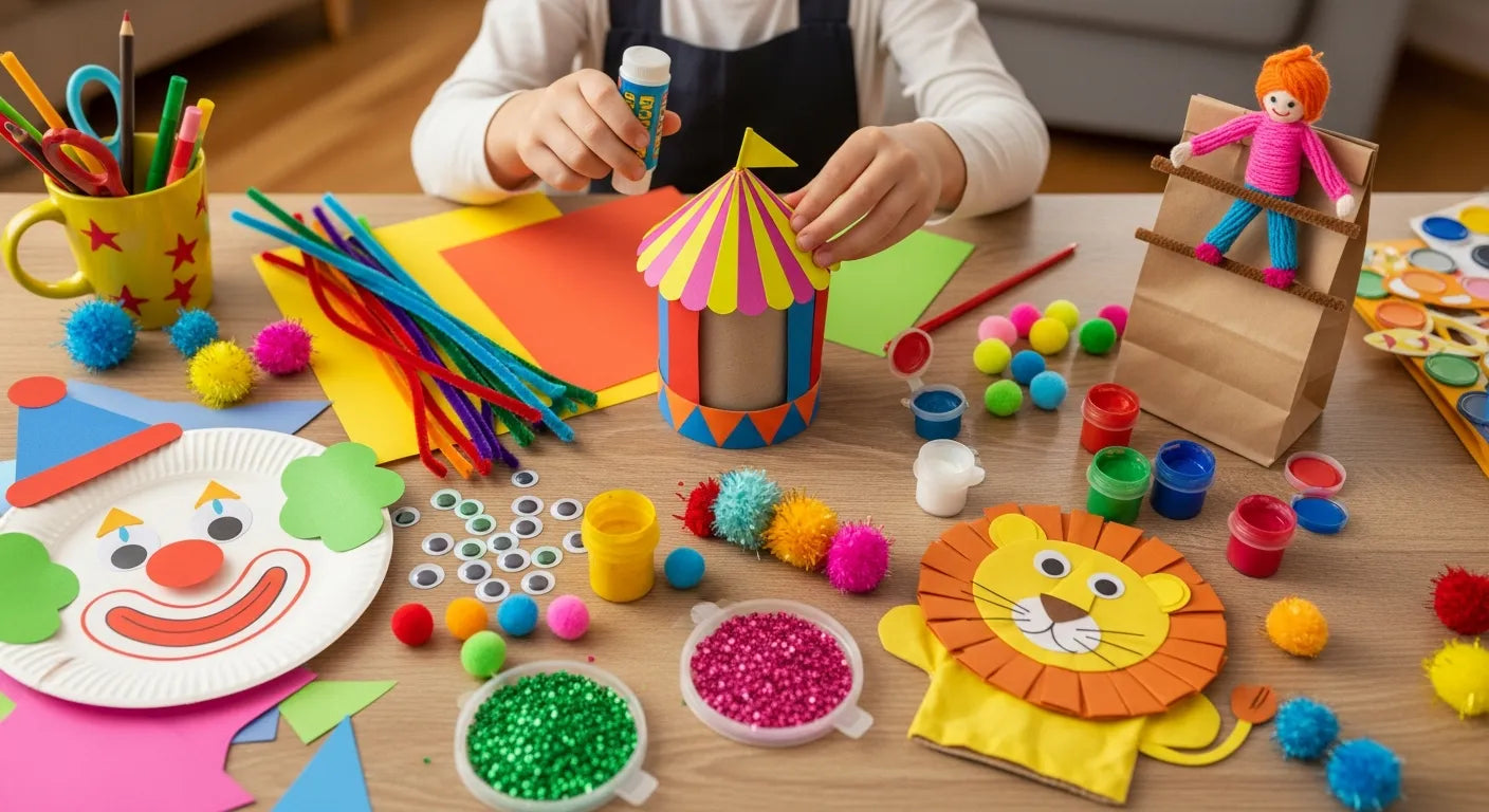 Bring the Big Top Home: Delightful Circus Crafts for Kids | I'm the ...