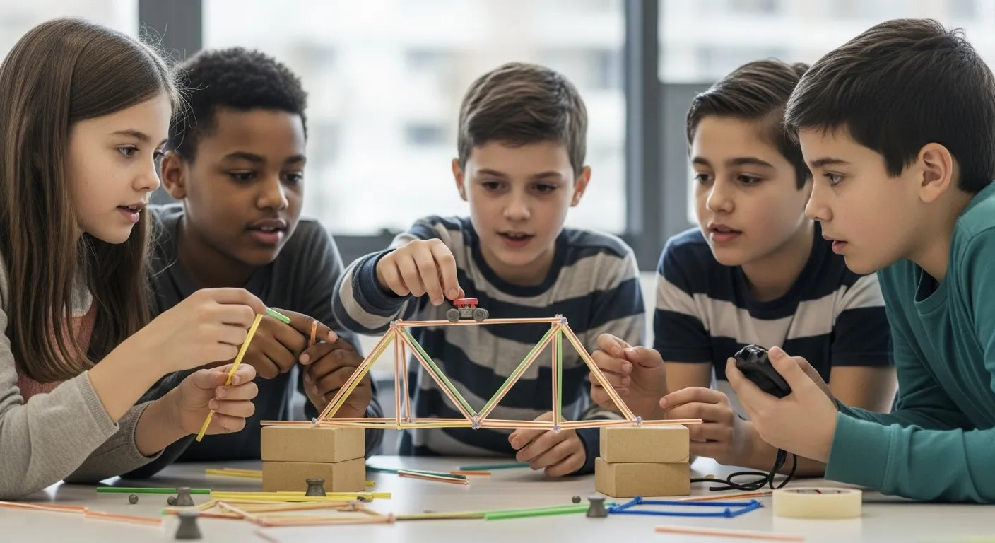 Build a Strong Straw Bridge: Kids' STEM Challenge | I'm the Chef Too
