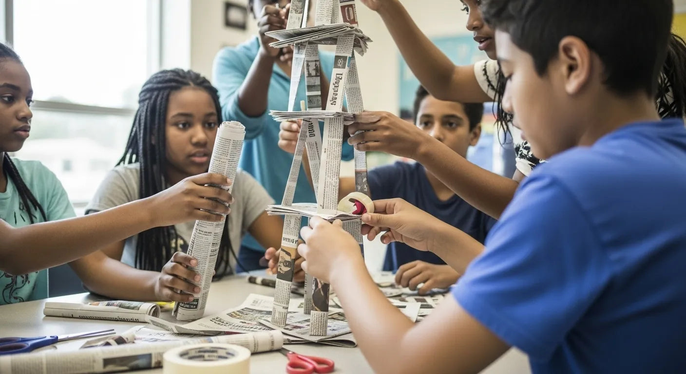 Building Big Dreams: The Ultimate Newspaper Tower STEM Challenge | I'm ...