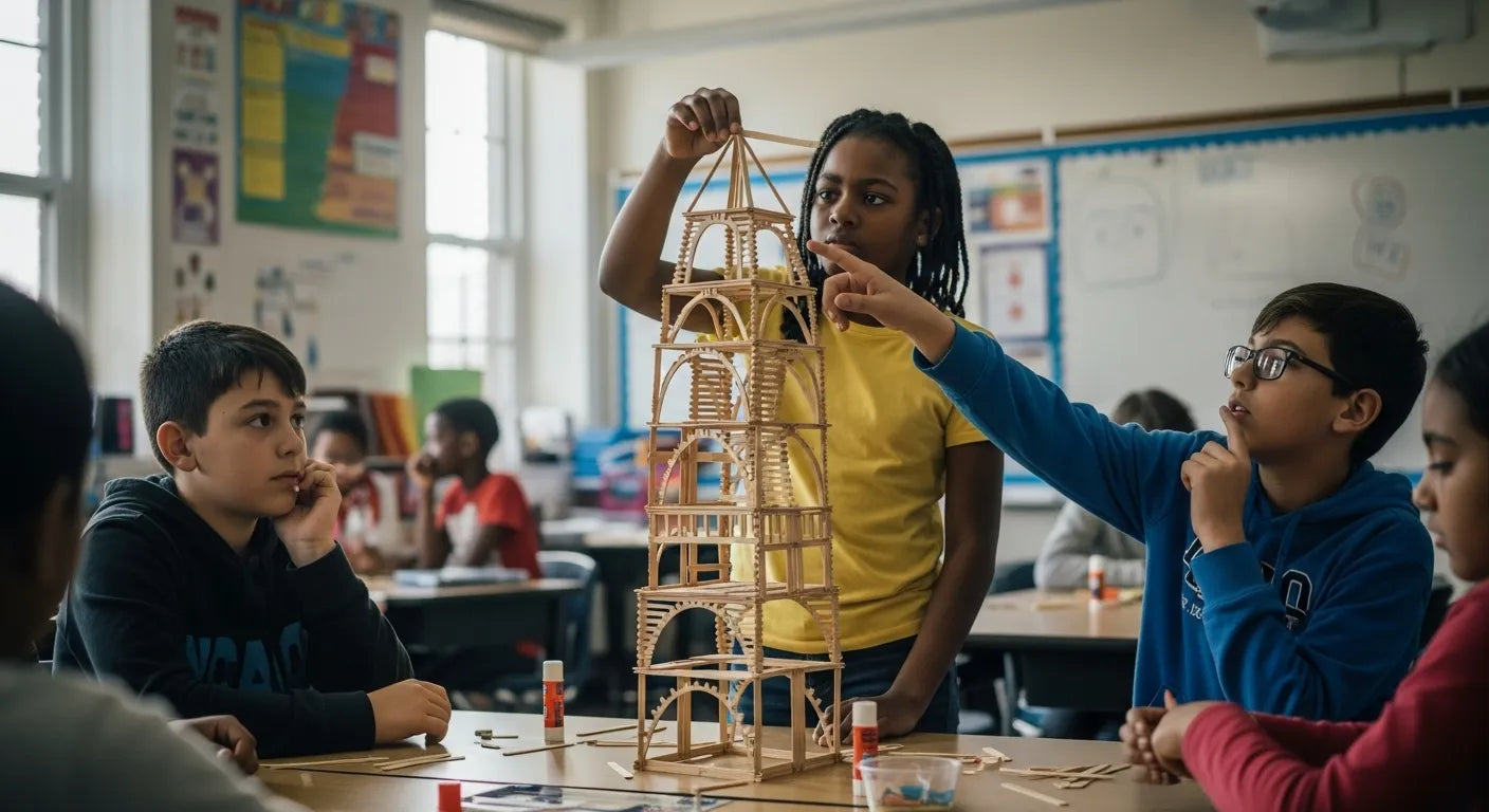 Building Brilliance: The Popsicle Stick Tower STEM Challenge | I'm the ...