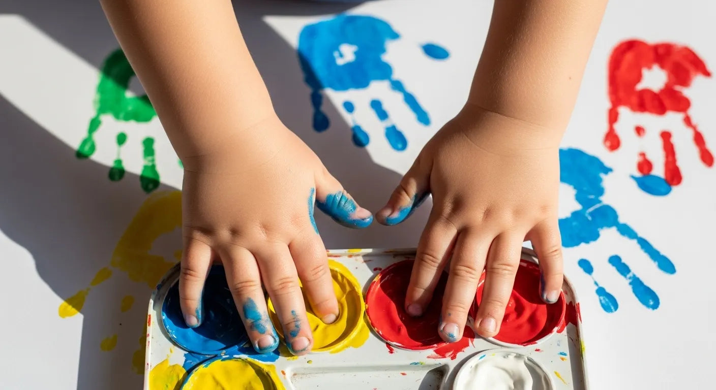 Capture Growth: Fun Hand Print Craft for Kids | I'm the Chef Too