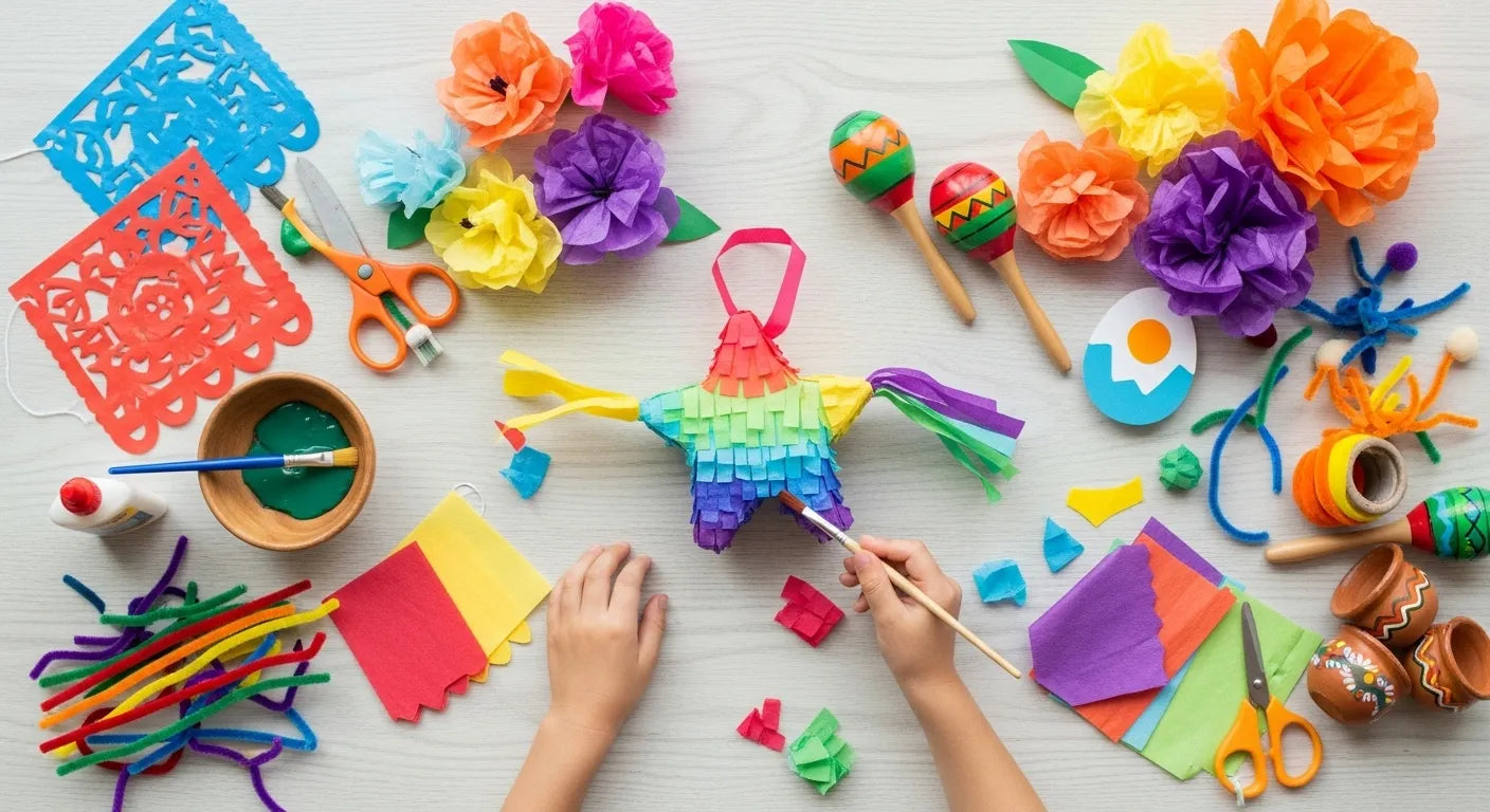Celebrate with Color: Engaging Fiesta Crafts for Kids | I'm the Chef Too