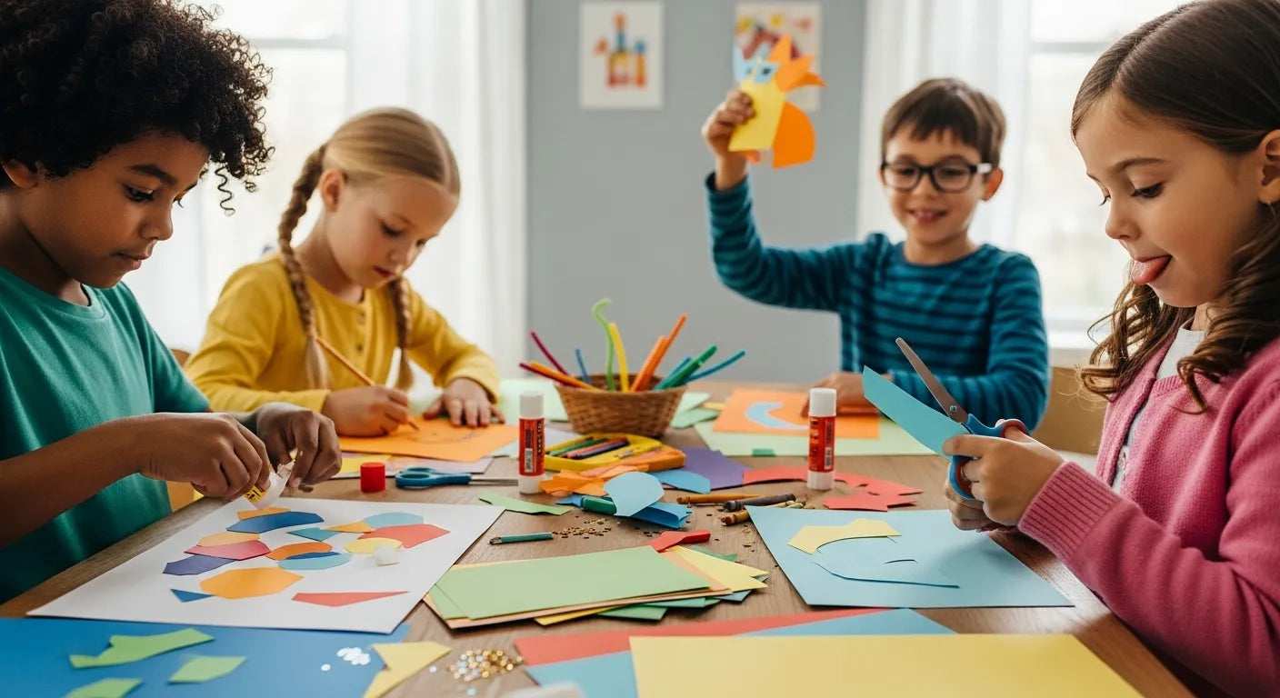 Color & Cut Crafts: Sparking Kids' Creativity | I'm the Chef Too