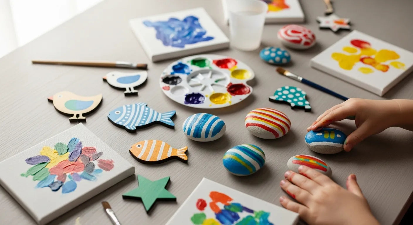 Colorful Painting Crafts for Kids | I'm the Chef Too