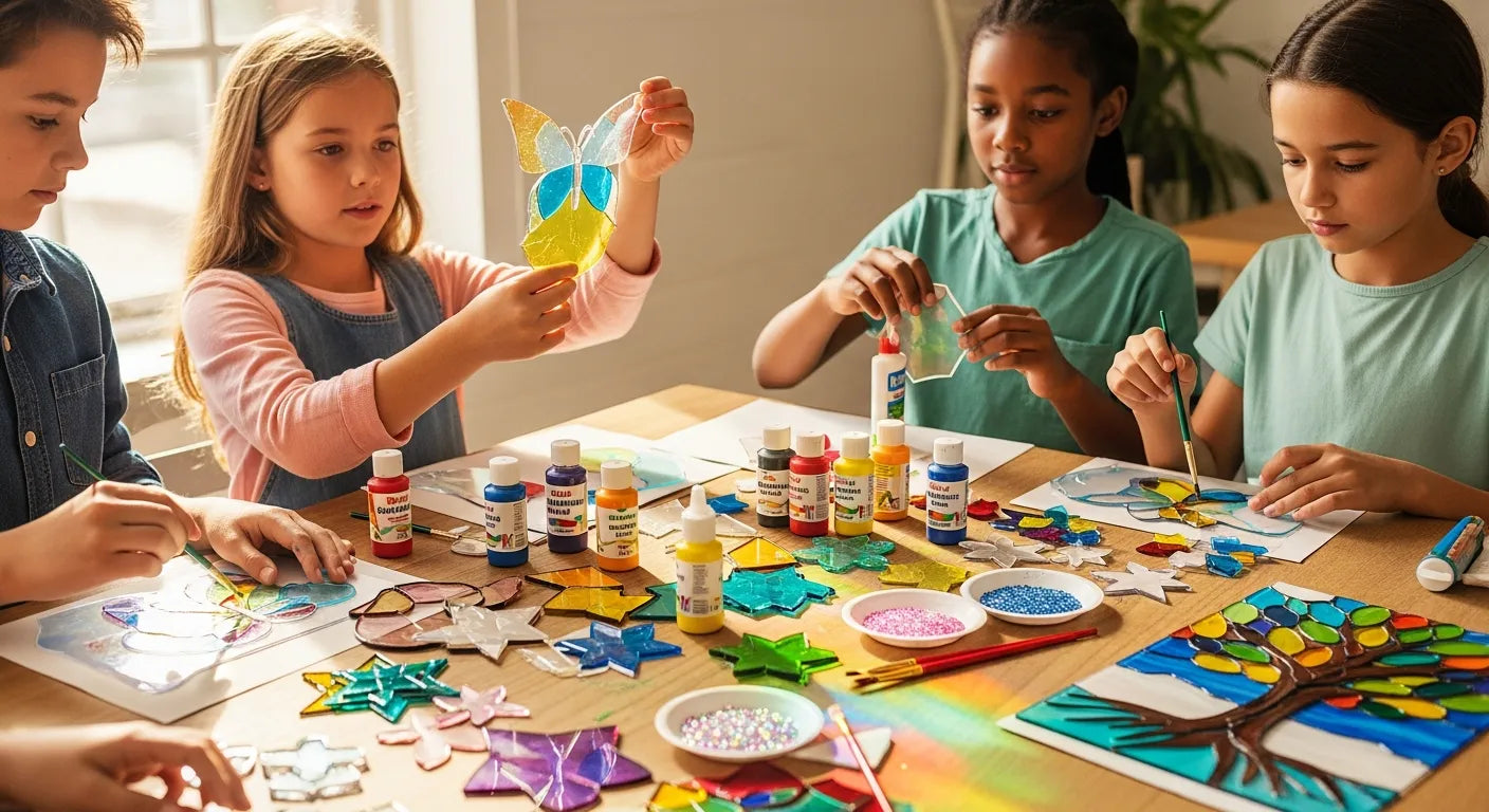 Colorful Stained Glass Crafts for Kids: Art, Science & Family Fun | I'm ...