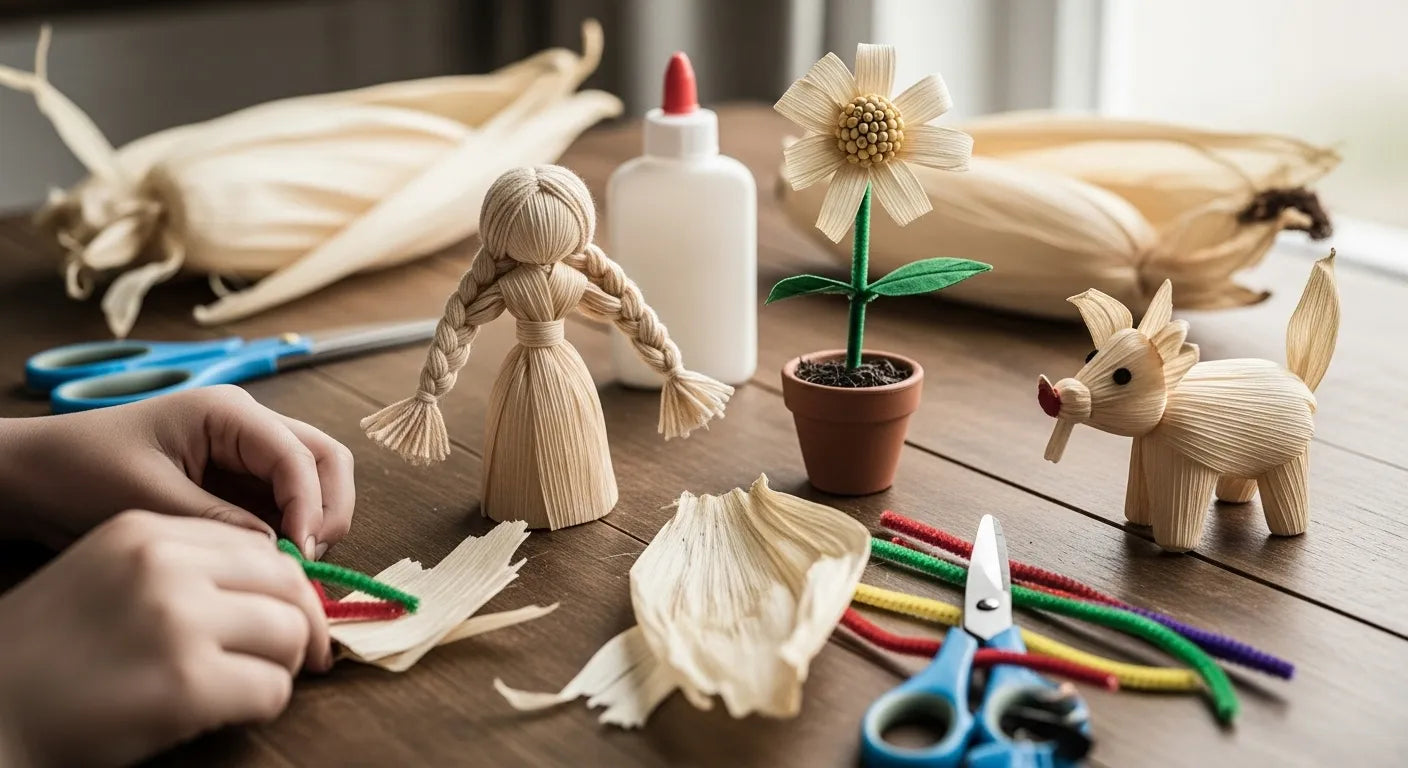 Corn Husk Crafts for Kids: Creative Fun with Nature's Wrapper | I'm the ...