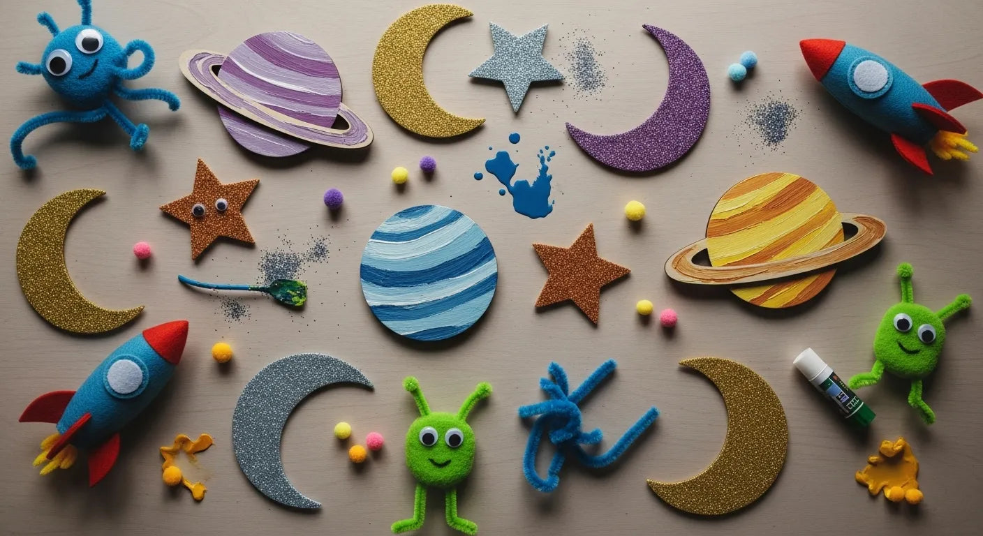 Cosmic Creations: Dazzling Outer Space Themed Crafts for Kids | I'm the ...