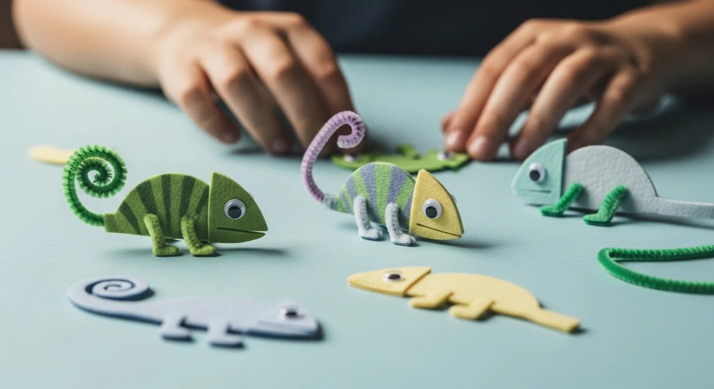 Crafting Colorful Chameleons: Fun for Kids | I'm the Chef Too