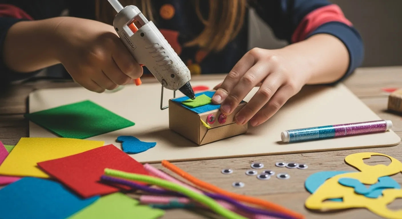 Crafting Fun: Safe Glue Gun Adventures for Kids | I'm the Chef Too