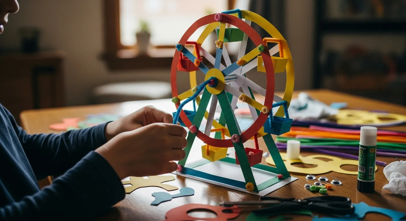 Crafting Joy and Curiosity: The Ultimate Ferris Wheel Craft for Kids ...