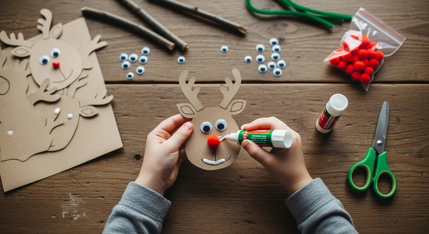 Crafting Joy: Easy Reindeer Fun for Kids | I'm the Chef Too