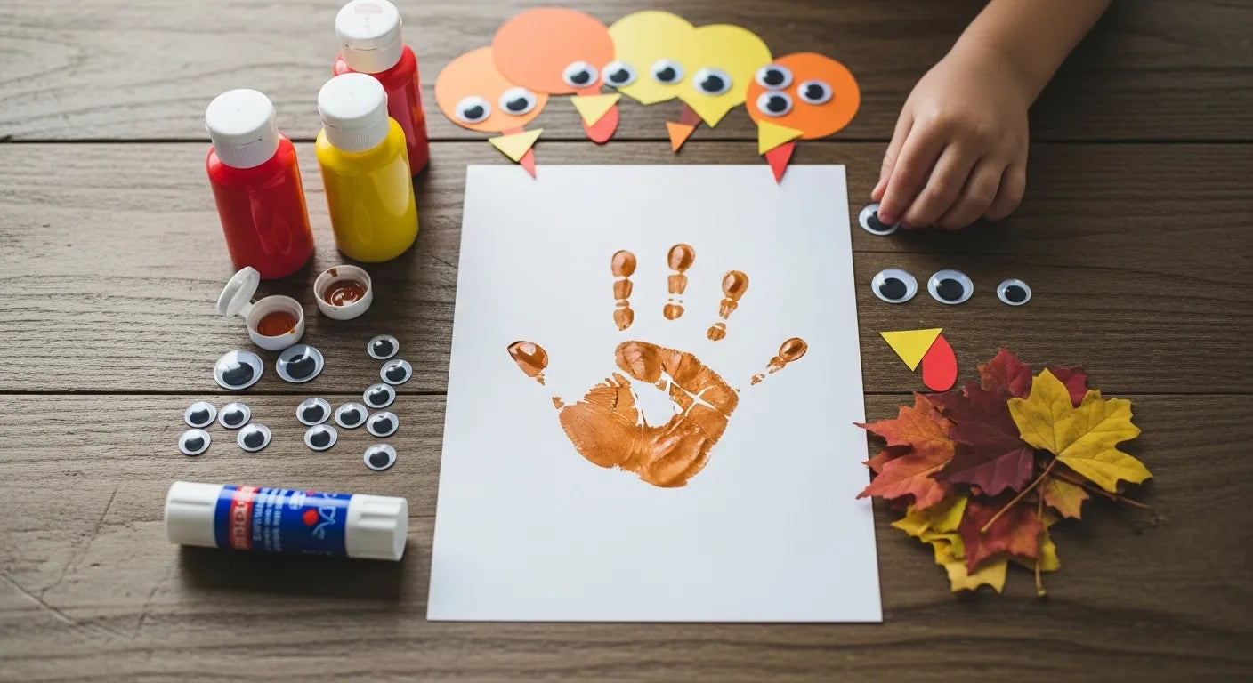 Crafting Joy: Your Guide to the Handprint Turkey Craft for Kids | I'm ...