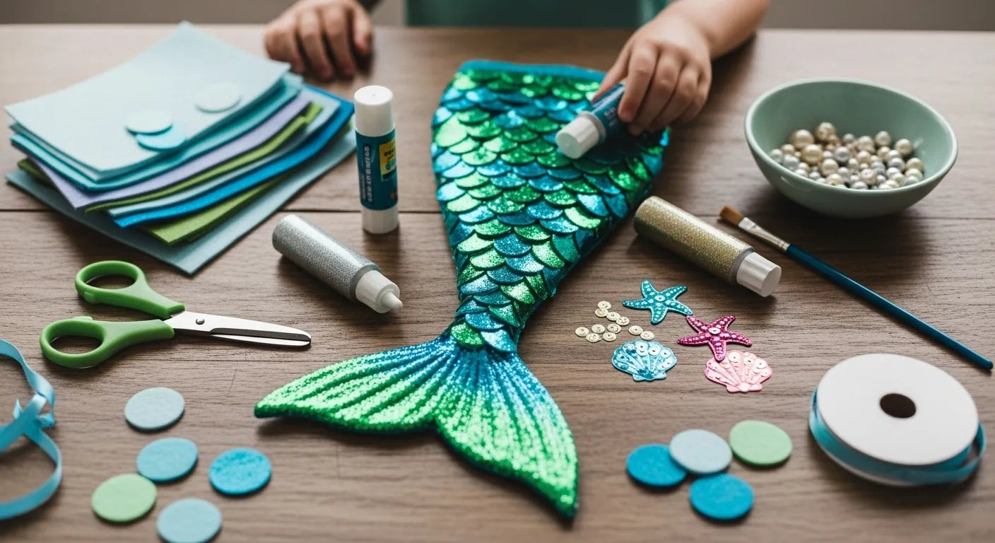 Crafting Magic: Easy Mermaid Tail Craft for Kids | I'm the Chef Too