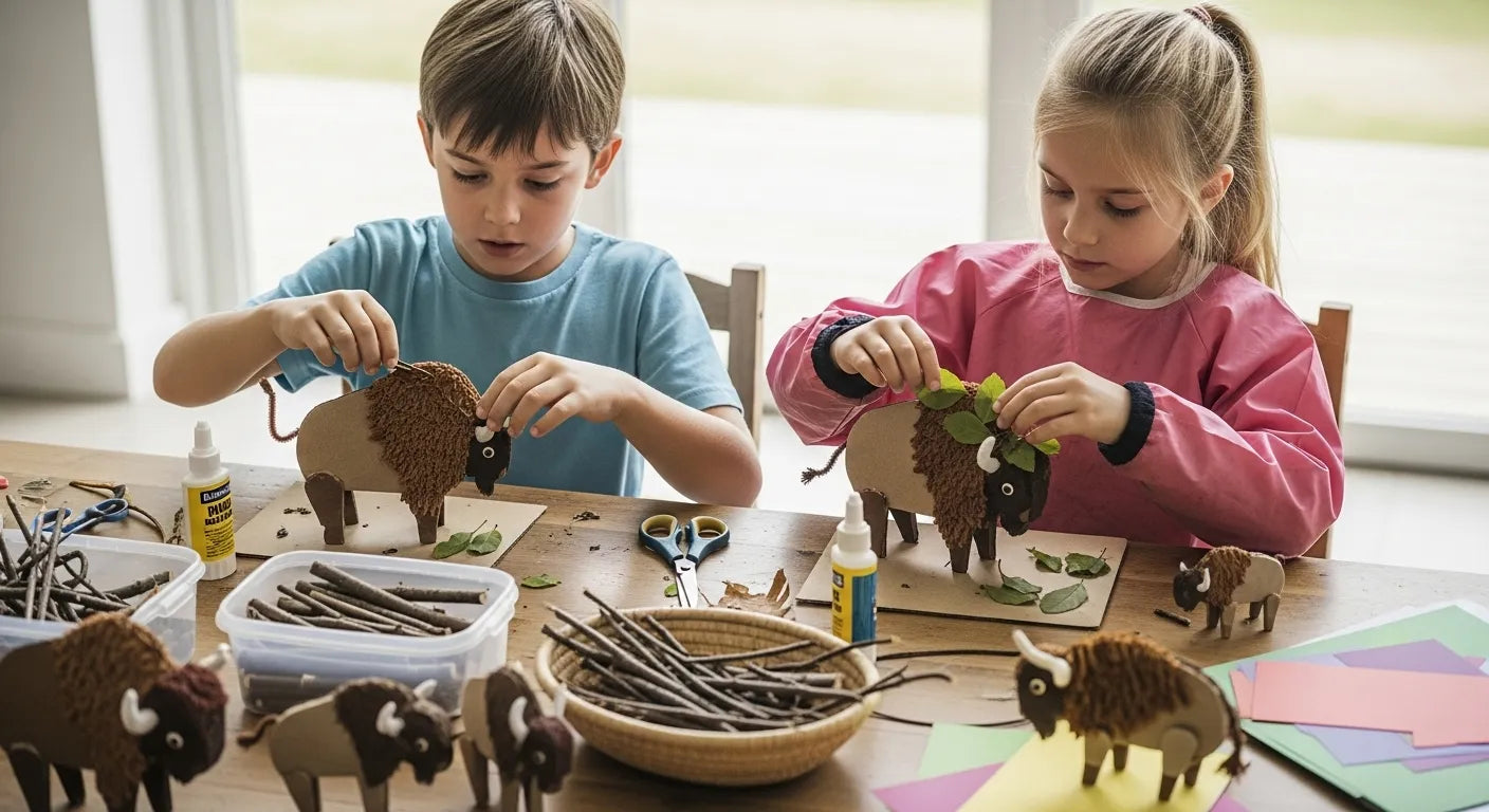 Crafting Majestic Bison: Hands-On Fun for Kids with STEM & Art | I'm ...