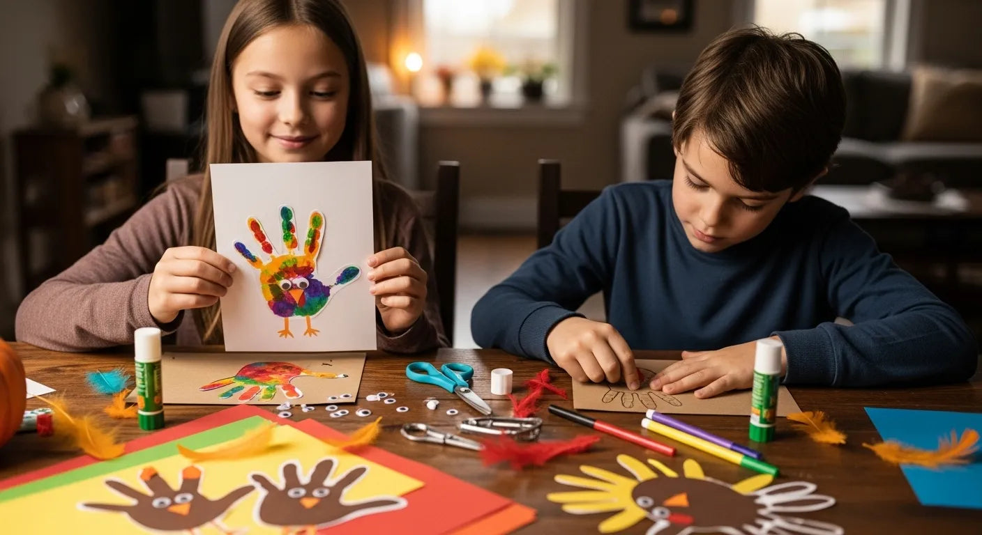 Crafting Thanksgiving Joy: The Ultimate Kids Turkey Hand Craft Guide ...
