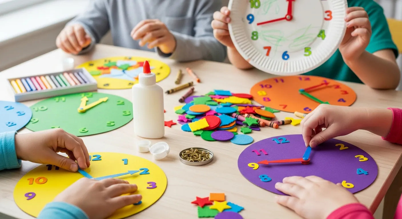 Crafting Time: Engaging Clock Crafts for Kids to Master Telling Time ...
