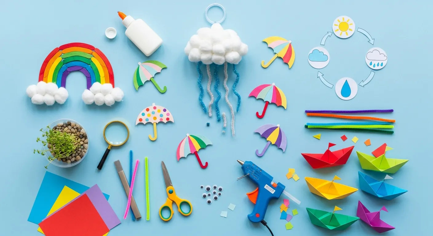 Creative April Showers Crafts for Kids: STEM Fun! | I'm the Chef Too