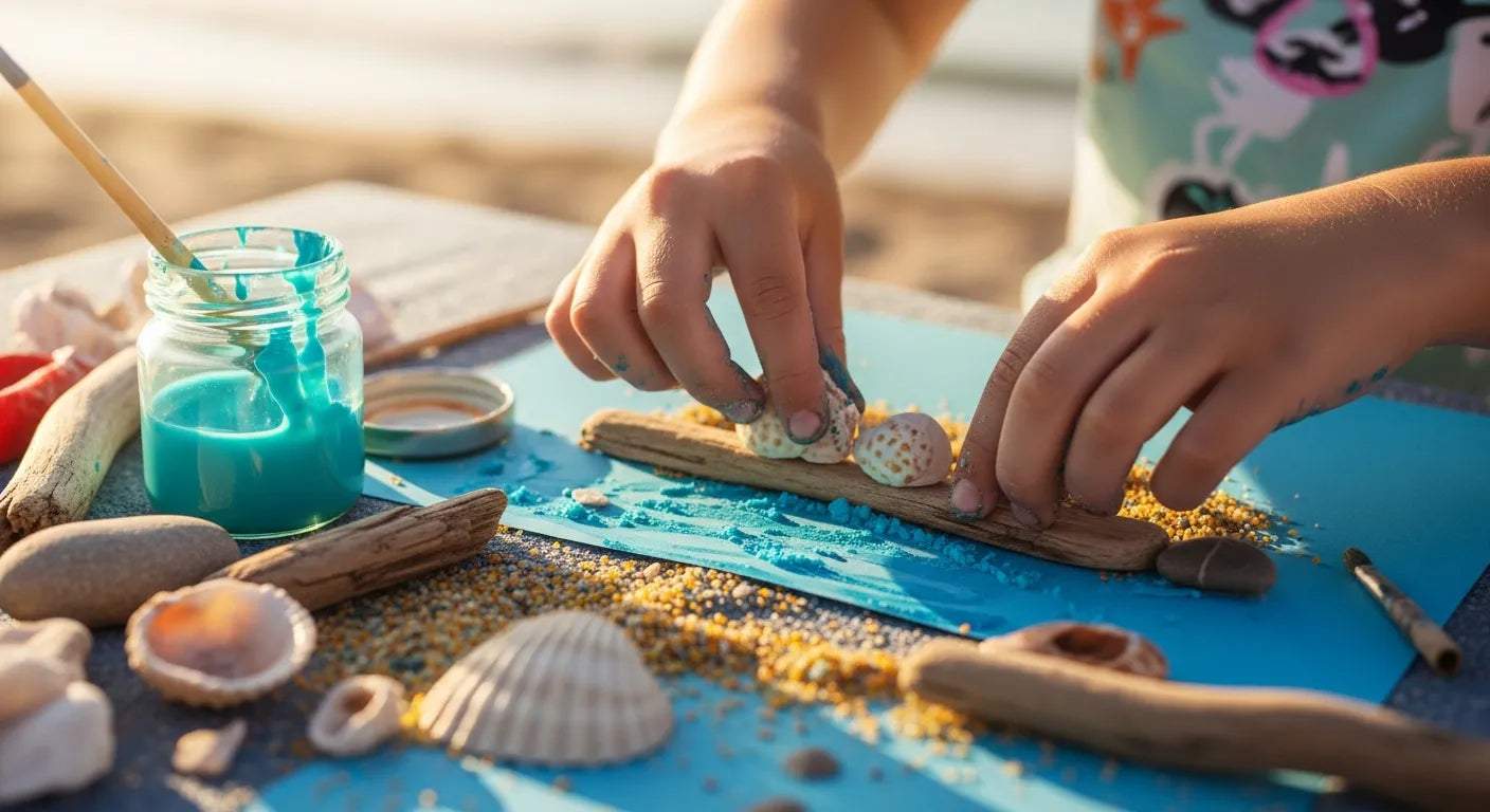 Creative Beach Themed Art Projects for Kids: Summer Fun | I'm the Chef Too