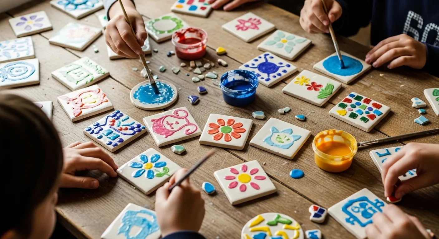 Creative Ceramic Tile Crafts for Kids | I'm the Chef Too