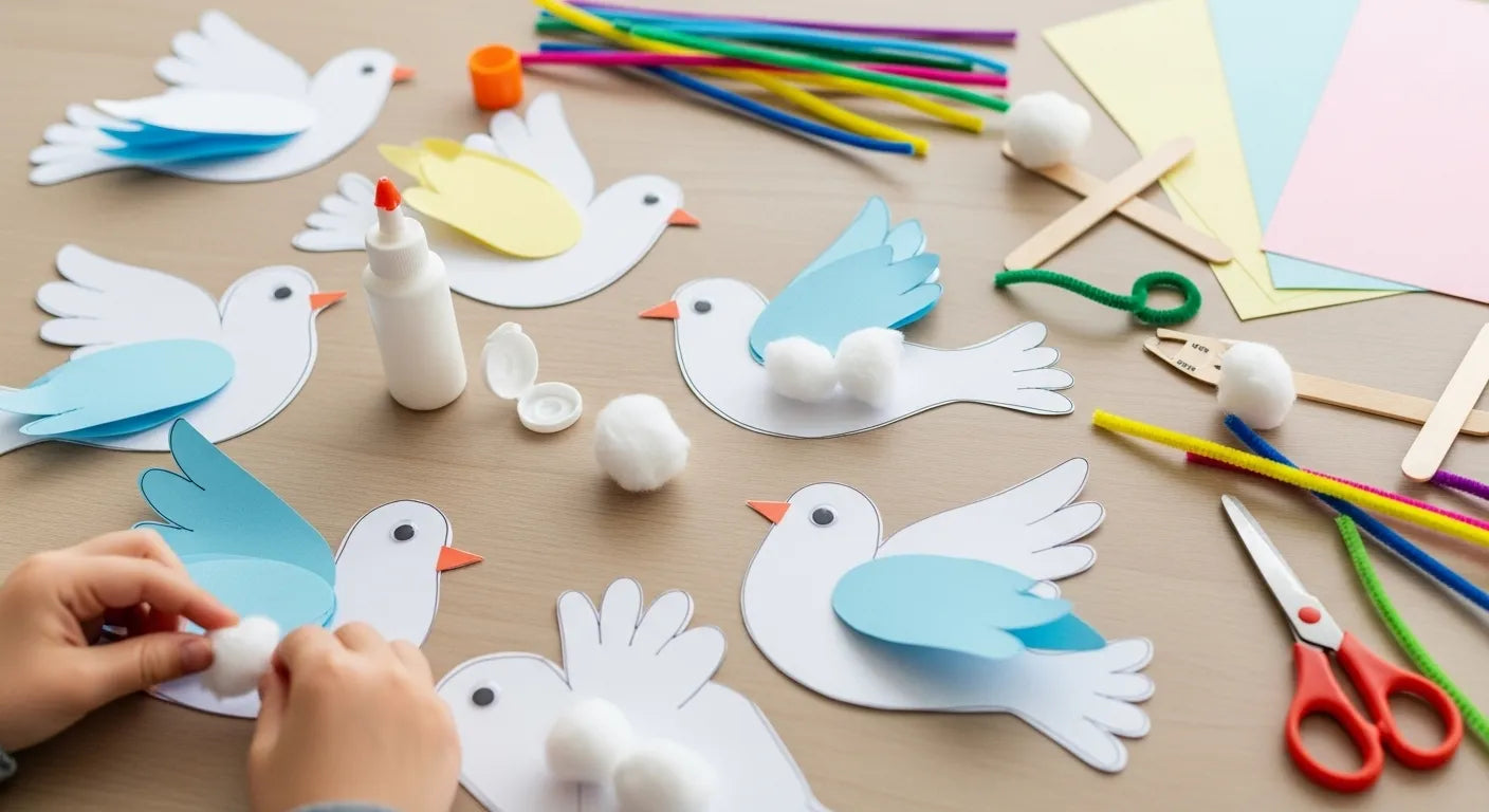 Creative Dove Crafts for Kids: A Flock of Fun & Learning | I'm the Chef Too