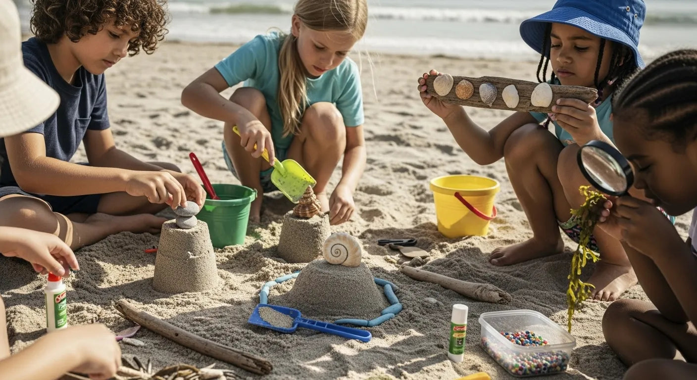 Creative Kids Beach Crafts: Sand, Shells & STEM Fun | I'm the Chef Too