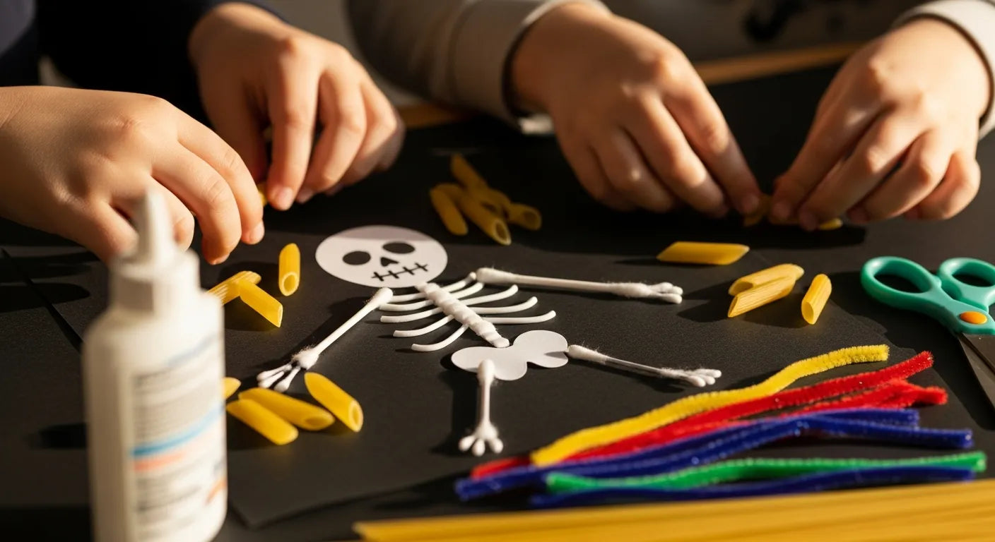 Creative Skeleton Art Project for Kids to Try Now | I'm the Chef Too