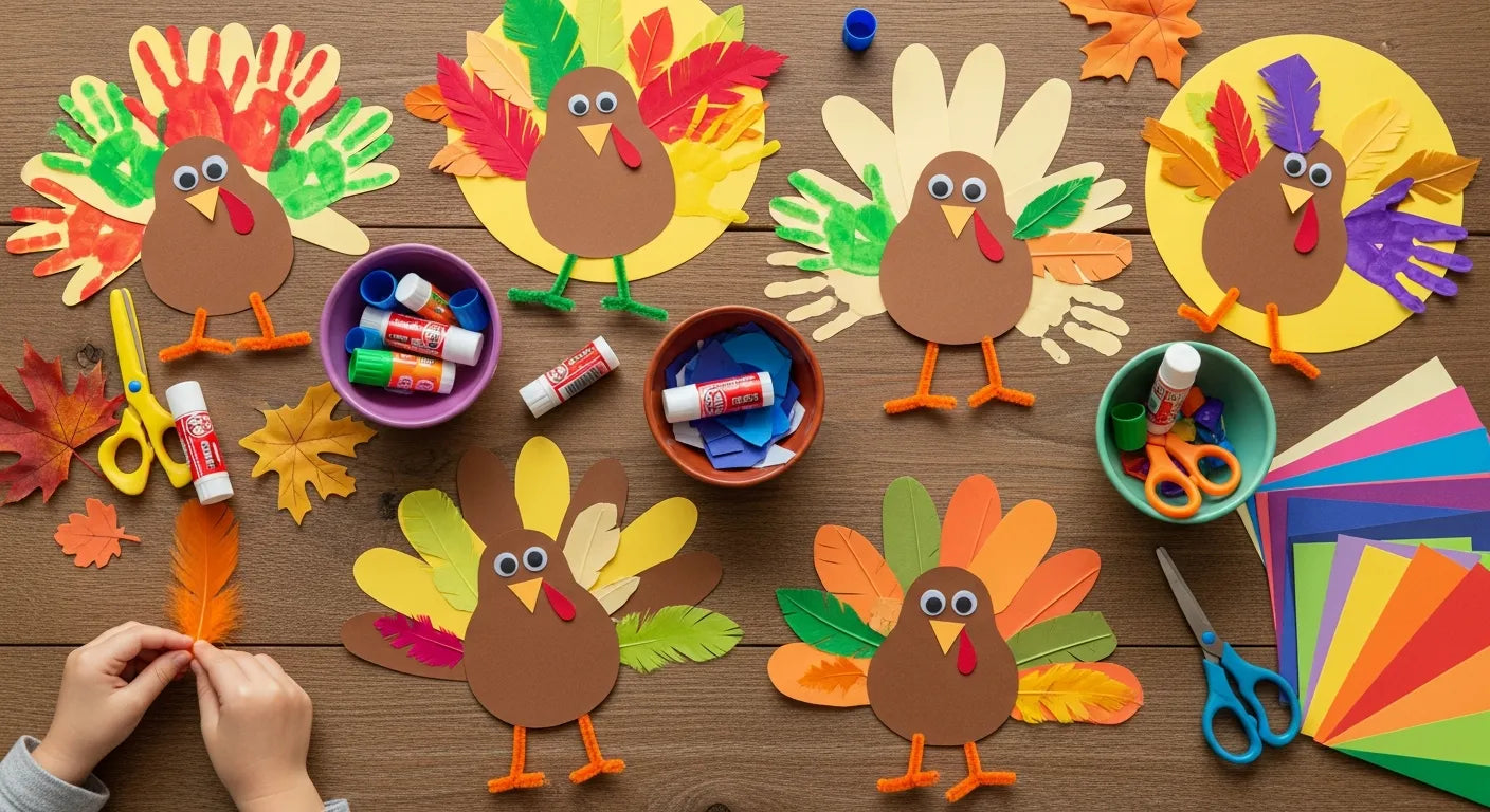 Creative Thanksgiving Turkey Craft for Kids: A Feast of Learning and ...