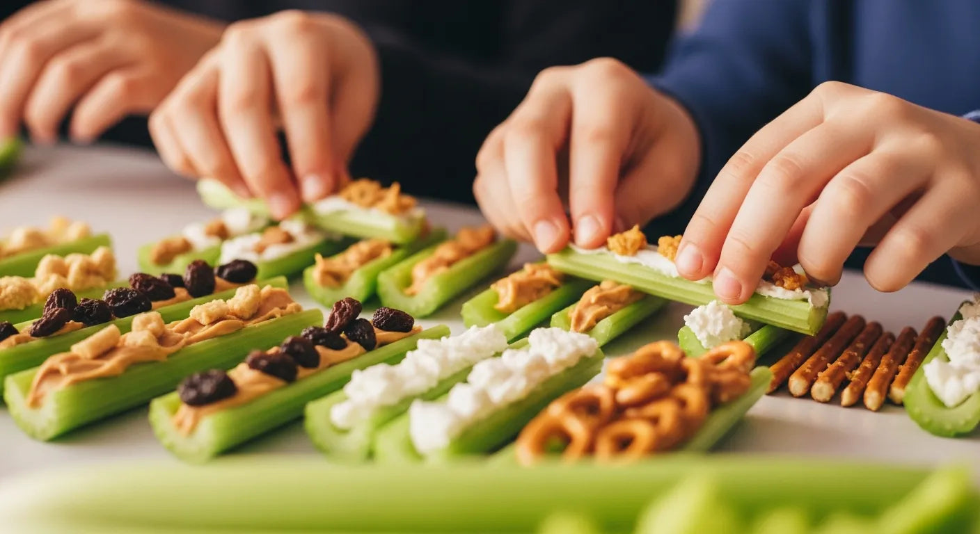 Crunchy & Creative Celery Snacks for Kids | I'm the Chef Too
