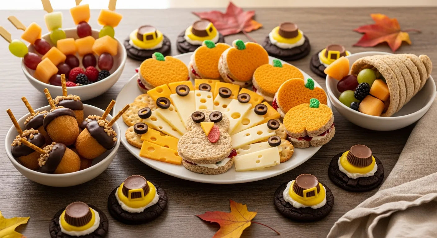 Delicious & Fun Thanksgiving Themed Kids Snacks | I'm the Chef Too
