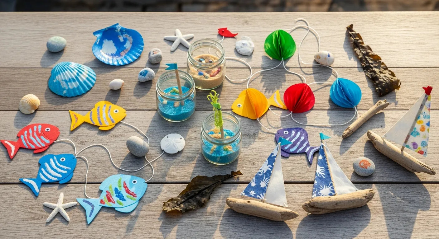 Dive into Fun: Enchanting Beach Themed Crafts for Kids | I'm the Chef Too