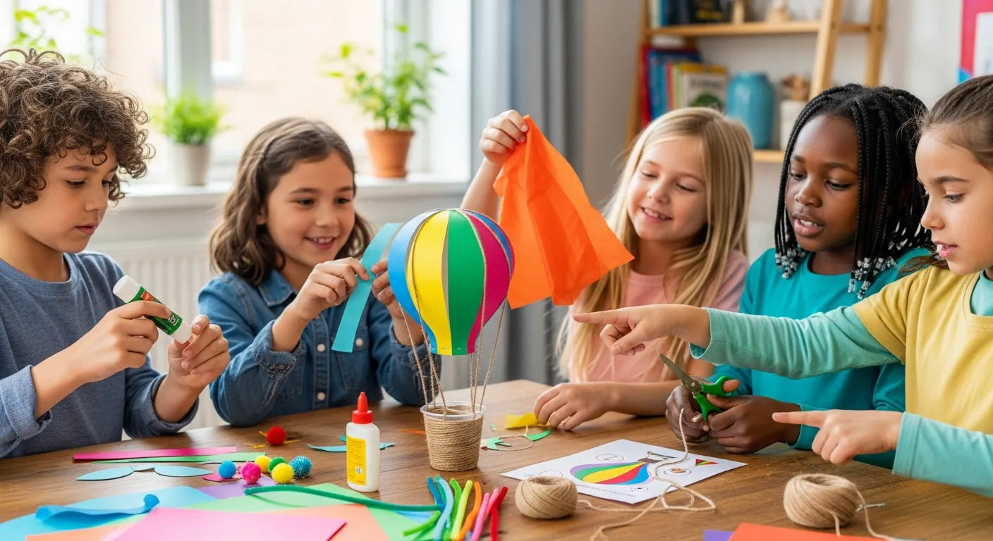 DIY Hot Air Balloon Craft for Kids: Creative STEM Fun | I'm the Chef Too