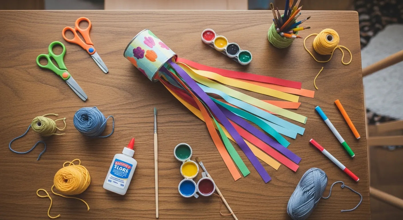 DIY Wind Sock Craft for Kids: Fun STEM & Art Project | I'm the Chef Too