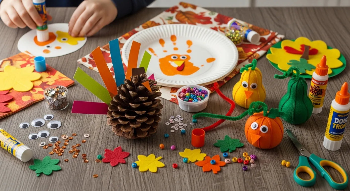 Dollar Tree Thanksgiving Crafts for Kids: Easy & Fun Ideas | I'm the ...