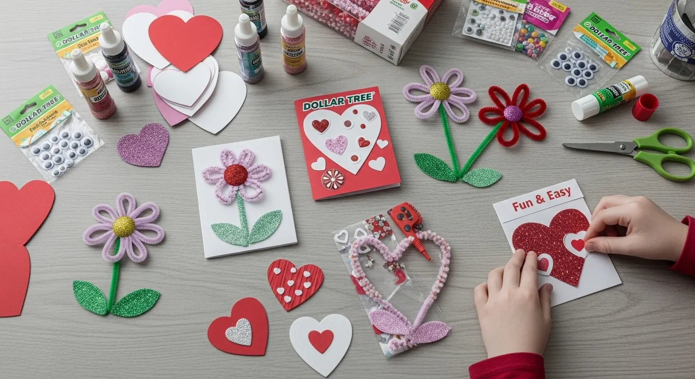 Dollar Tree Valentine Crafts: Fun & Easy Kids' Projects | I'm the Chef Too