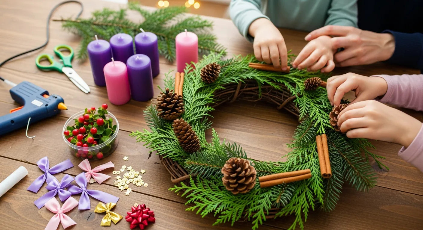 Easy Advent Wreath Crafts for Kids & Family Fun | I'm the Chef Too