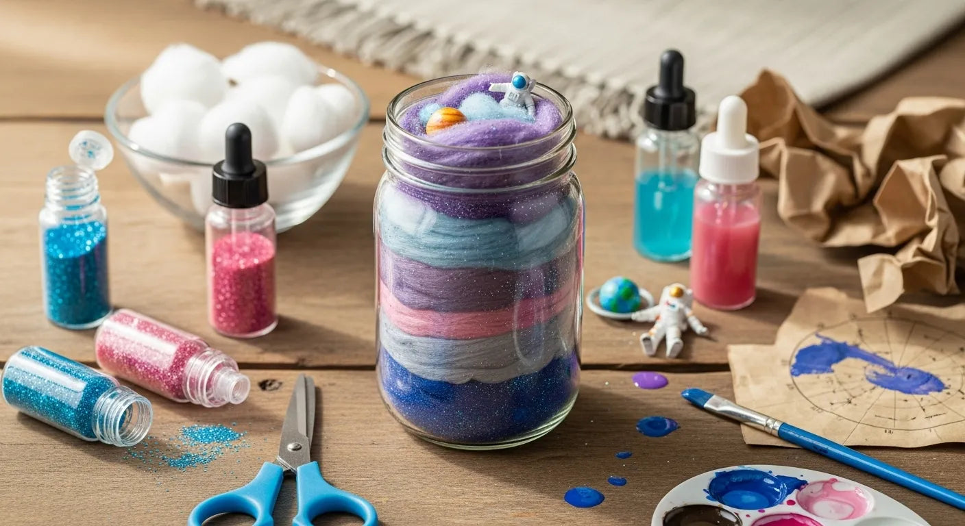 Easy Galaxy Jar Craft for Kids: A Cosmic Adventure | I'm the Chef Too