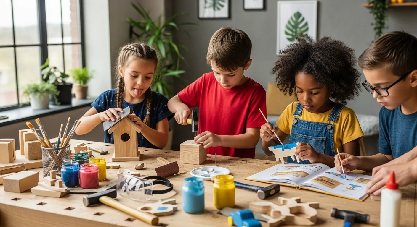 Easy Wood Crafts for Kids: Hands-On Fun & Learning | I'm the Chef Too