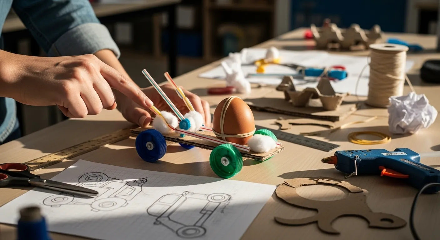 Egg Car STEM Project: Design, Build, & Protect | I'm the Chef Too