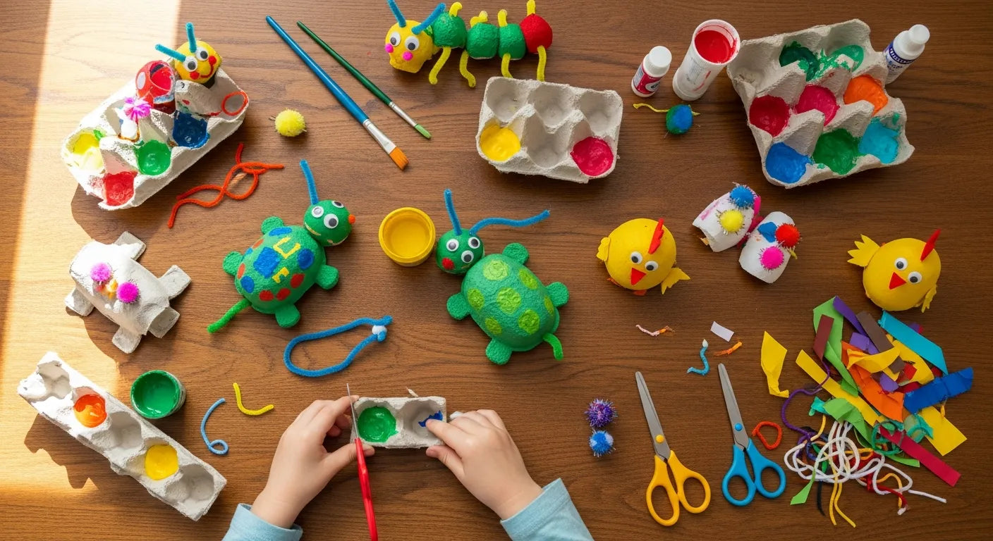 Egg Carton Crafts for Kids: Creative & Eco-Friendly Fun | I'm the Chef Too