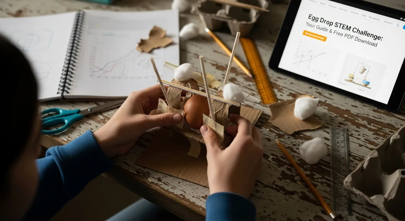 Egg Drop STEM Challenge: Your Guide & Free PDF Download | I'm the Chef Too